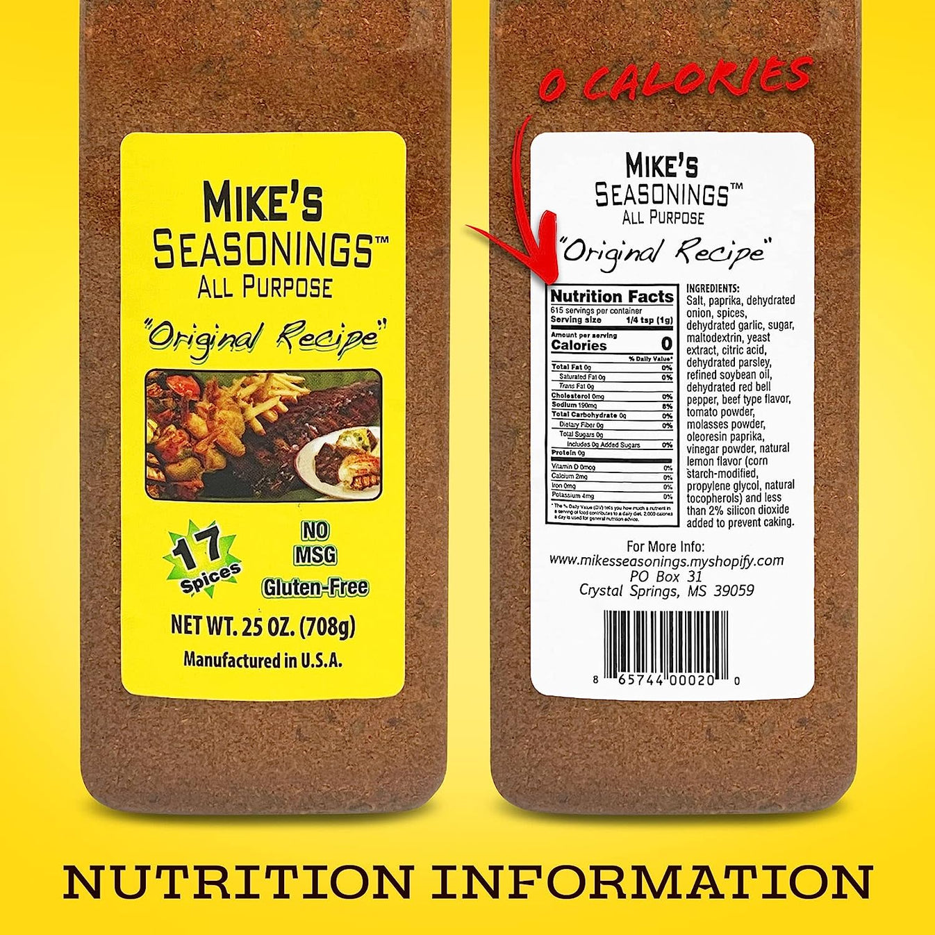 "Original Recipe" 25 oz. – Mikes Seasonings